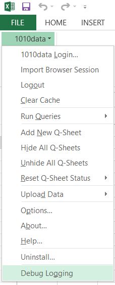 Enable Debug And Xml Logging 1010data Support