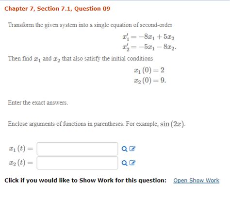 Solved Chapter 7 Section 71 Question 09 Transform The