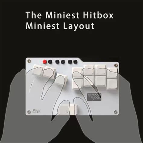 Pocket Mini HitBox SOCD Fighting Stick Controller WASD Mixbox Mechanical Switches Keys Support