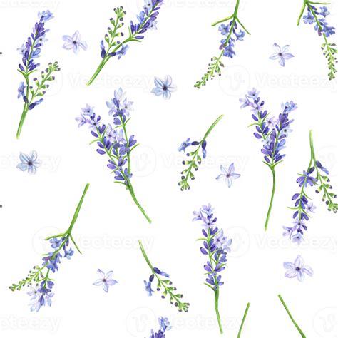 Lavender Flower Pattern Pngs For Free Download