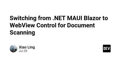 Switching From Net Maui Blazor To Webview Control For Document
