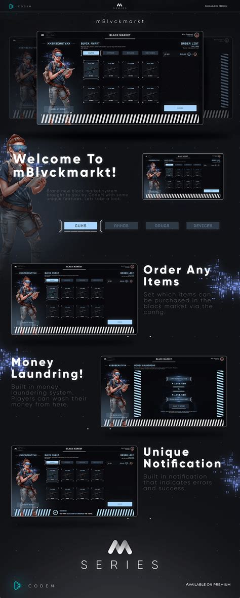 Codem Mblvckmarkt Fivem Gta 5 Ragemp Ui Design Behance