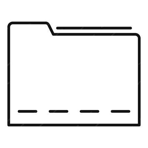 Premium Vector Catalogue Company Folder Icon Outline Catalogue