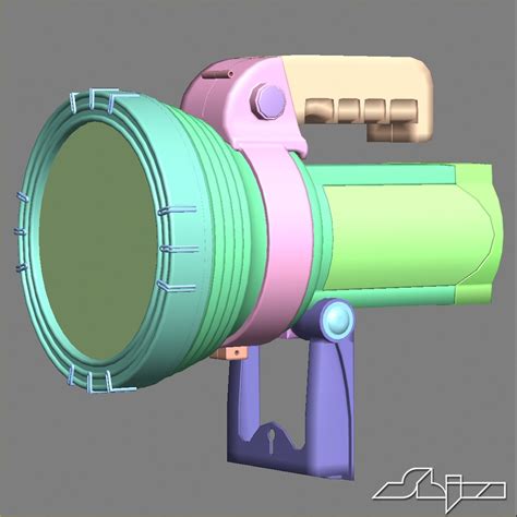 Ds Max Spotlight Modeled