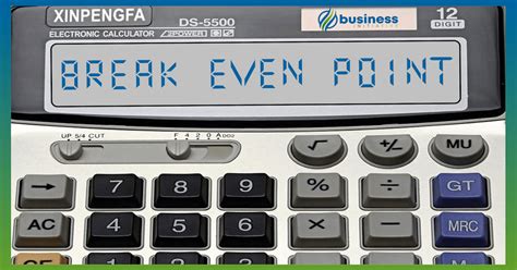 Break Even Point Calculator Optimize Your Business