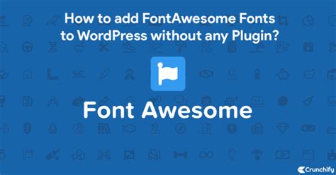 how to add fontawesome fonts to wordpress without any plugin crunchify