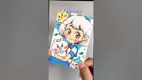 Diy Chiikawa 🐰 Illustration 🎨 Postcards 💌먼작귀 치이카와 🐰의인화 일러스트🎨 엽서만들기 💌