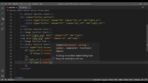 Simple Light On And Off Animation Tutorial Using Html Css And Js । Unique