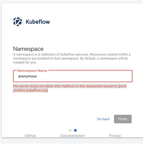 Create Namespace Failed · Issue 4429 · Kubeflowkubeflow · Github