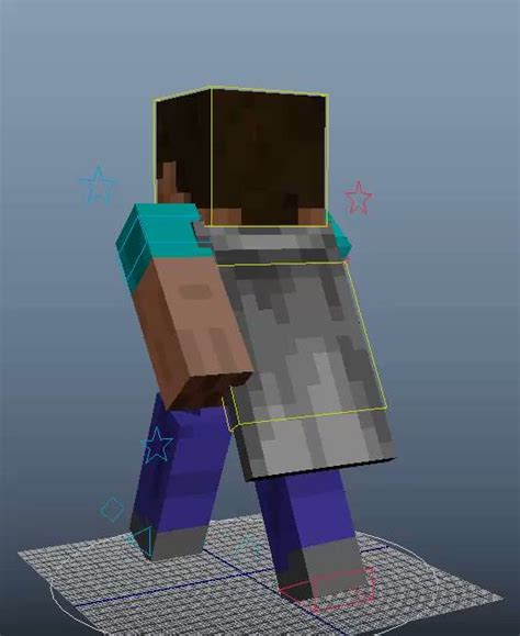 Minecraft Steve Statue Template