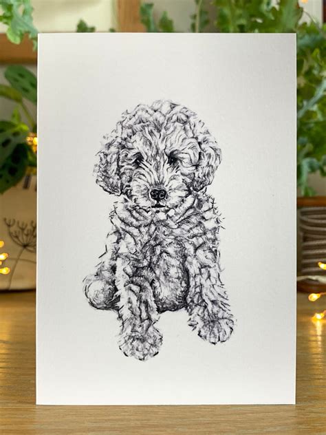 Cockapoo Puppy Greetings Card ‘ Rufus Etsy Uk