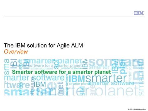 Ibm Agile Alm Overview Ppt