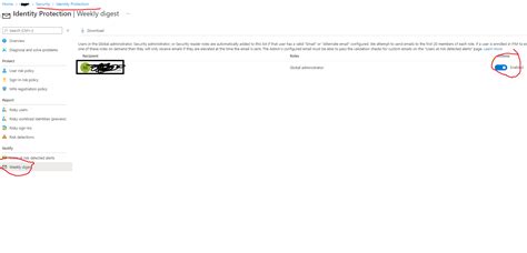 global admin not getting weekly digest microsoft qanda
