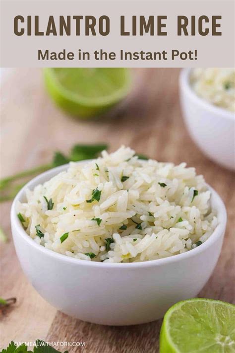 Instant Pot Cilantro Lime Rice Oatmeal With A Fork