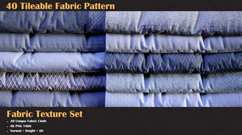 40 Tileable Fabric Pattern Flippednormals