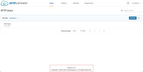 Checking Your Sftp Gateway Version · Sftp Gateway Support
