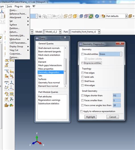 Geometry Operations In Abaqus