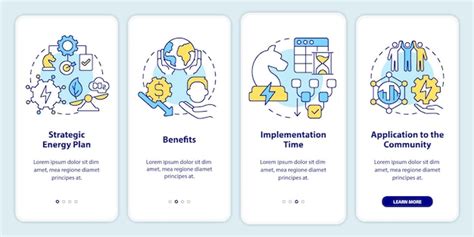 Premium Vector Energy Planning Onboarding Mobile App Screen