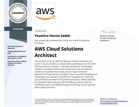 youstina hanna on linkedin aws cloudsolutionsarchitect