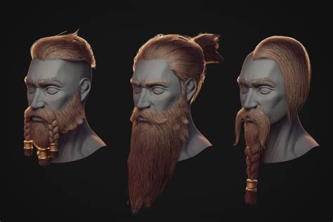 Hair And Beard Pack Characters Unity Asset Store