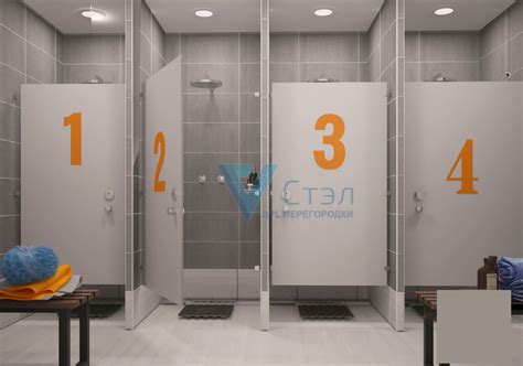 Душевые перегородки из HPL пластика - практично и надёжно | СТЭЛ