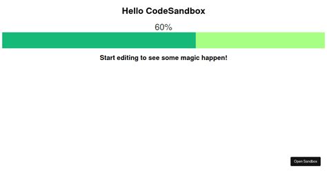 React Progressbar Line Examples Codesandbox
