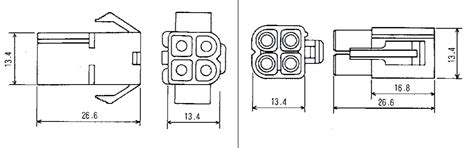 4 Way 13a Male And Female Inline Connector
