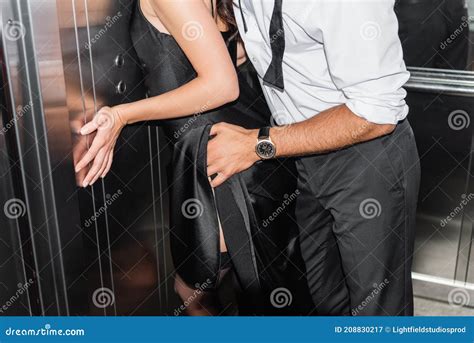 Partial View Of Man Touching Woman Stock Image Image Of Passionate