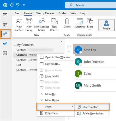 How To Share A Contact In Outlook