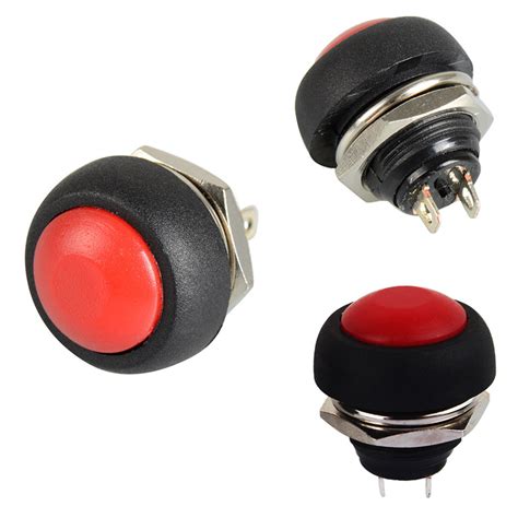 Waterproof Momentary Push Make Button Switch Off 125V Push Button Switch