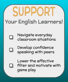 MEMORY GAME Speaking About Classroom Objects For ESL Newcomers Level 2