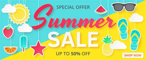 여름 판매 벡터 배너입니다 종이 절단 배너 벽지 전단지 초대장 포스터 브로셔 및 바우처 할인에 사용할 수 있습니다 개념에 대한 스톡 벡터 아트 및 기타 이미지 Istock