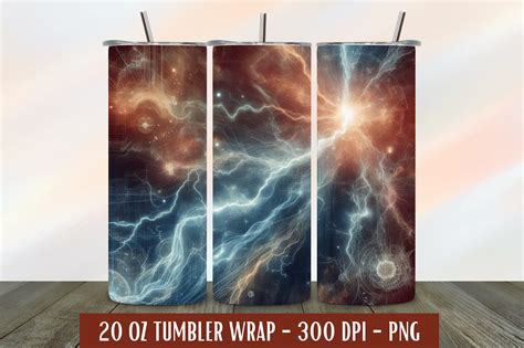 Electric Power Lightning Texture 20 Oz Graphic By Craft Fair · Creative Fabrica