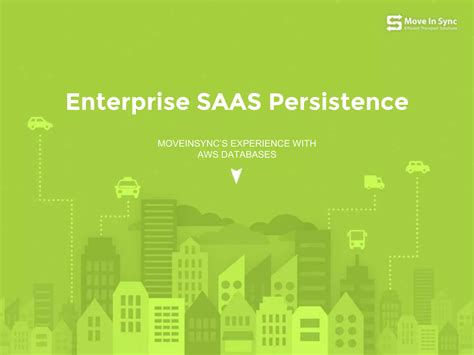 Enterprise Saas Persistence With Aws Databases Ppt