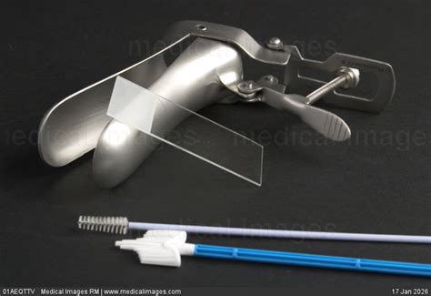 Stock Image Still Life Of Pap Smear Equipment Used For Cervical Smear