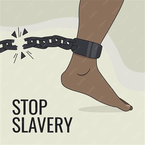 Premium Vector Stop Slavery And Human Trafficking Illustration Vector Flat Design