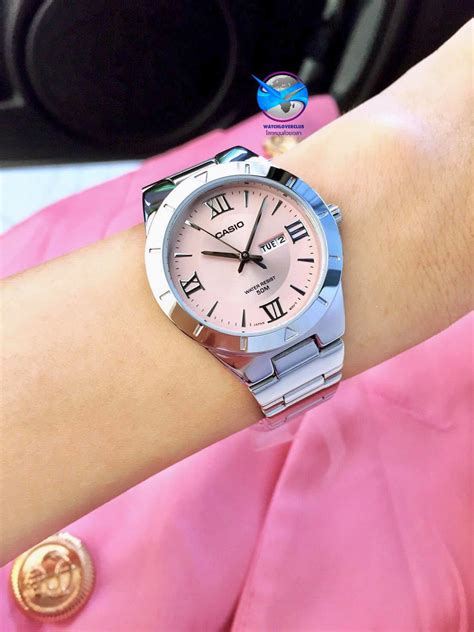 นาฬิกา Casio 🎈hot🎈สวยคลาสสิคในโทนหน้าปัดสีชมพูอ่อน 💓