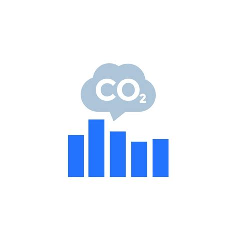 Co2 Carbon Emissions Levels Chart Icon 4637833 Vector Art At Vecteezy