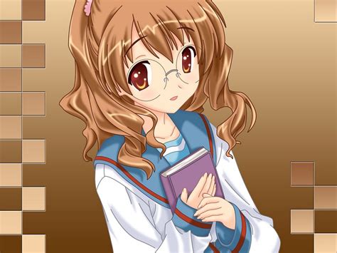 Cute Anime Girls Glasses Wallpapers Wallpaper Cave