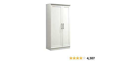 Sauder Homeplus Collection Storage Cabinet Soft White Finish