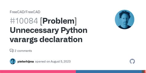 Problem Unnecessary Python Varargs Declaration · Issue 10084