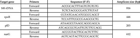 The Sequence Of The Primer Pair Used In The Multiplex Pcr Test