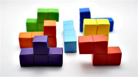 Origami Tetris Blocks Jo Nakashima