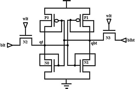 Schematic Diagram Of Sram Cell Using Dtmos Technique Download