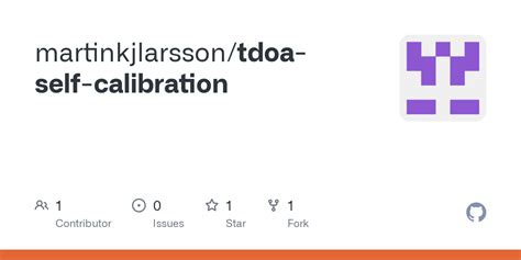 github martinkjlarsson tdoa self calibration