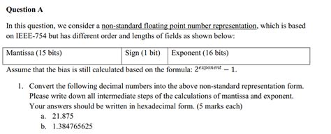 Solved Question A In This Question We Consider A Chegg