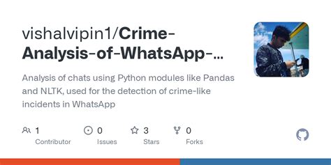 Github Vishalvipin1 Crime Analysis Of Whatsapp Chats Analysis Of
