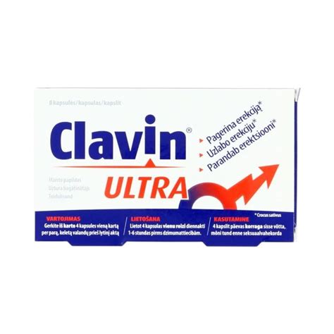 Clavin Ultra 8 Kaps Potencijai Ir Erekcijai Gerinti Maža Kaina Internetu Prezervatyvai Lt
