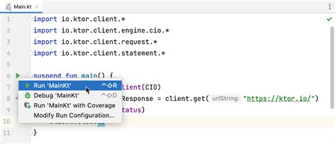 Create A Client Application Ktor Documentation