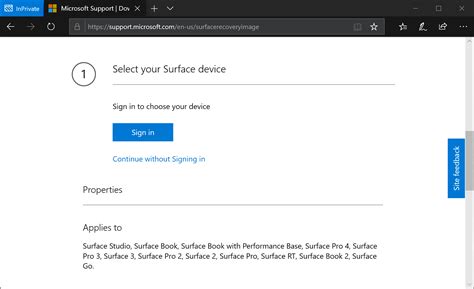Surface Go Tip How To Download The Official Recovery Image Surfacetip